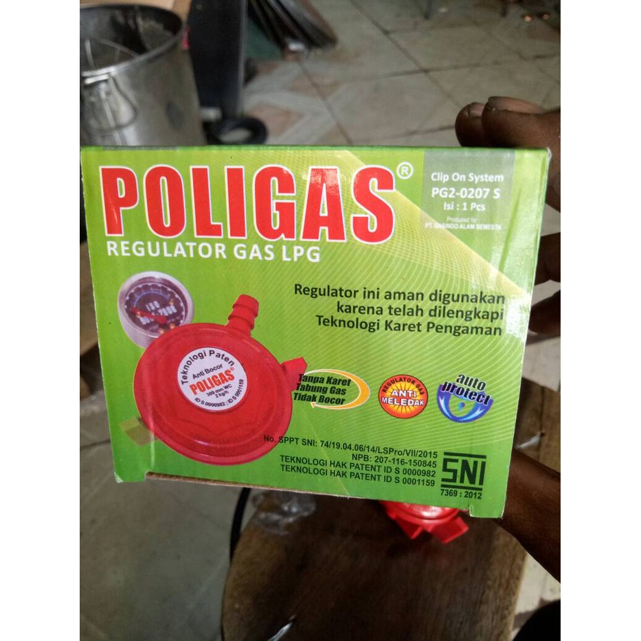 Jual regulator gas double lock poligas | Shopee Indonesia