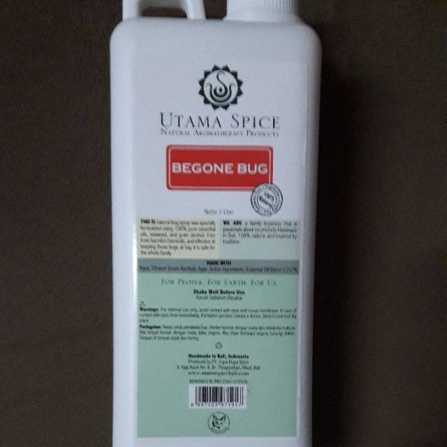 Jual Begone bug spray utama spice 1 liter | Shopee Indonesia