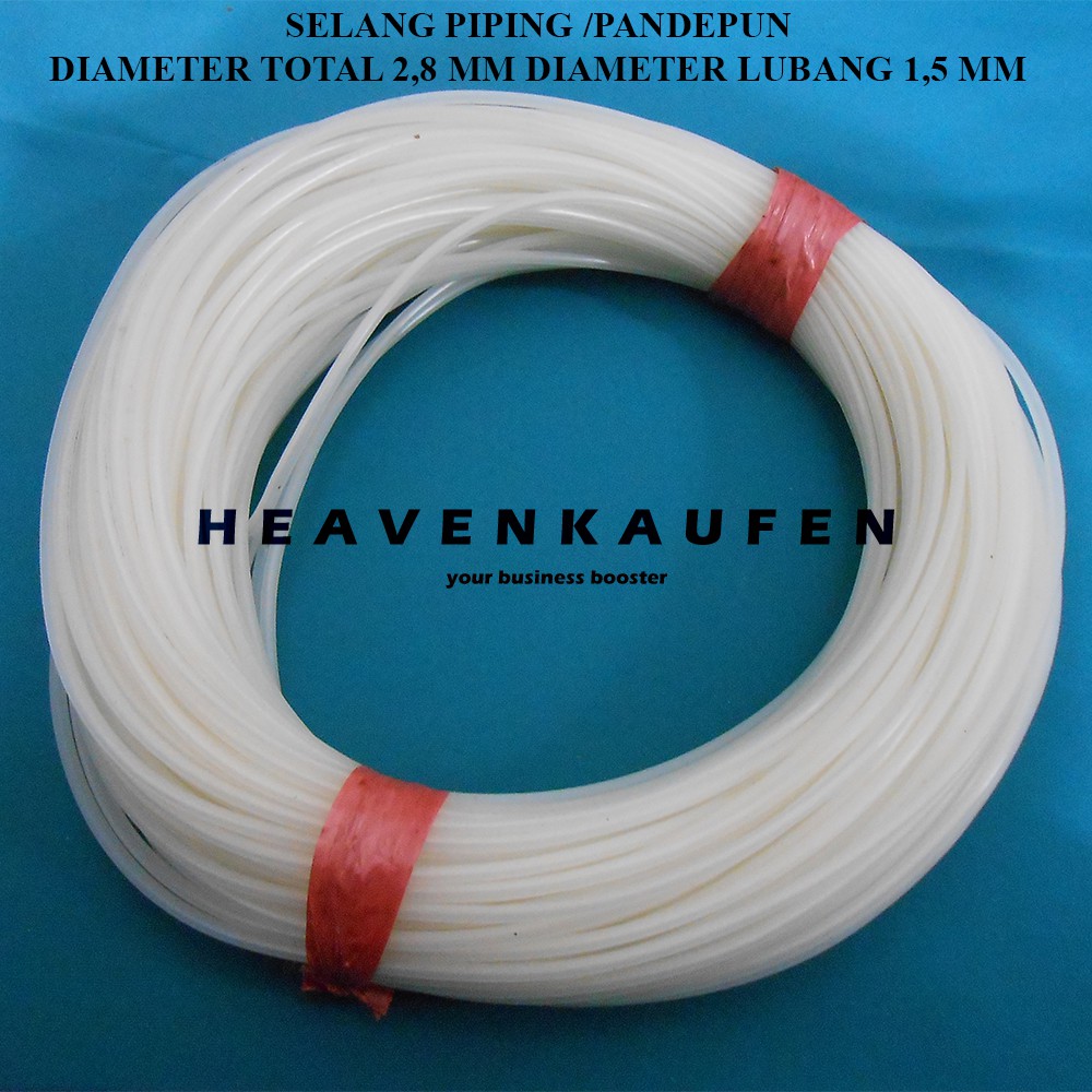 Jual Selang Piping Pandepun Diameter Total 2,8 mm Lubang 1,5 mm lis ...