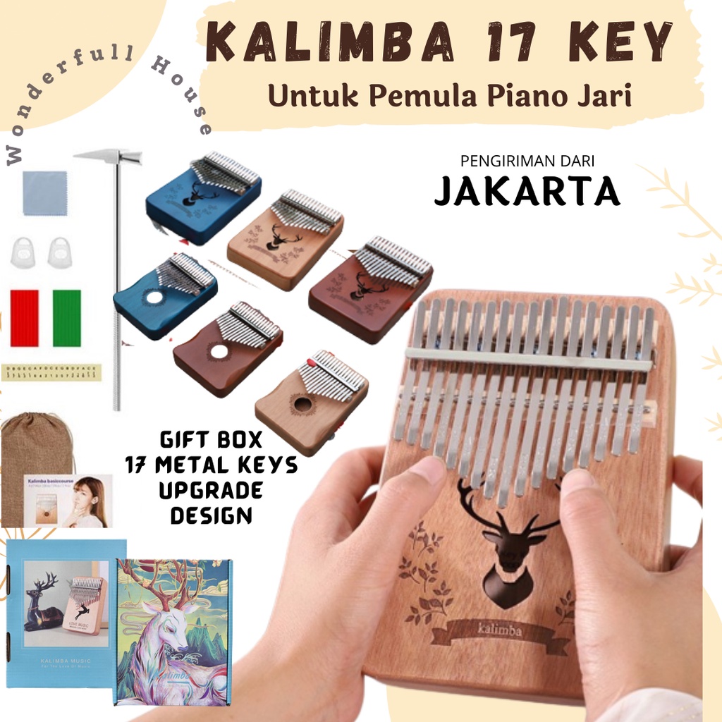 Jual Alat Musik Kalimba17 Key Untuk Pemula Piano Jari Kecapi Jari ...
