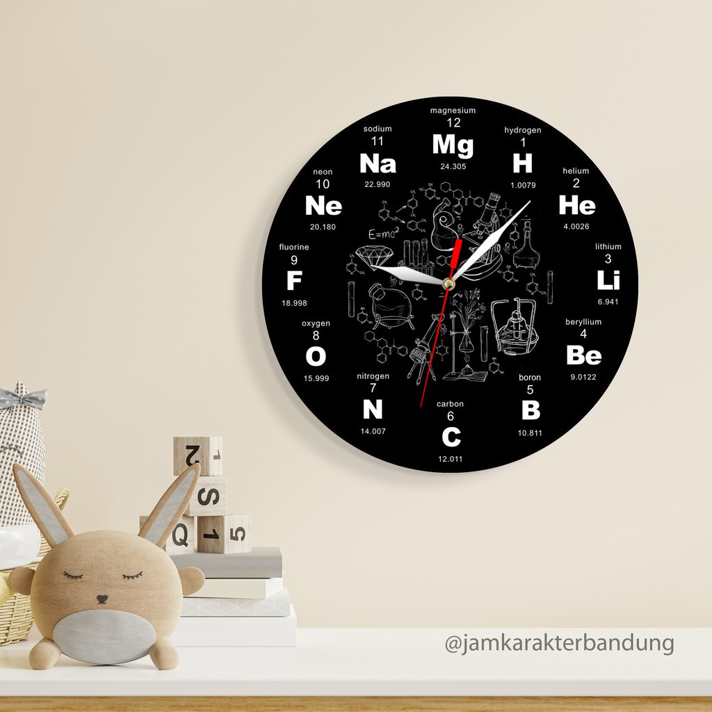 Jual Jam Karakter Bandung - Jam Dinding Angka Kimia Matematika Jam ...