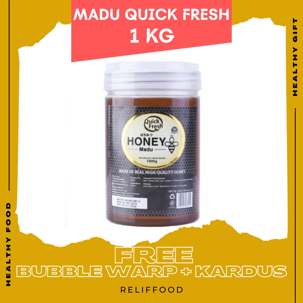 Jual MADU QUICK FRESH 1KG KEMASAN BUCKET - MADU ASLI | Shopee Indonesia