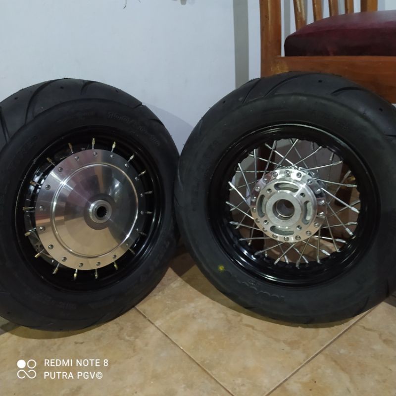 Jual velg jari jari ring 10 velg mio ring 10 velg custom minibike | Shopee Indonesia