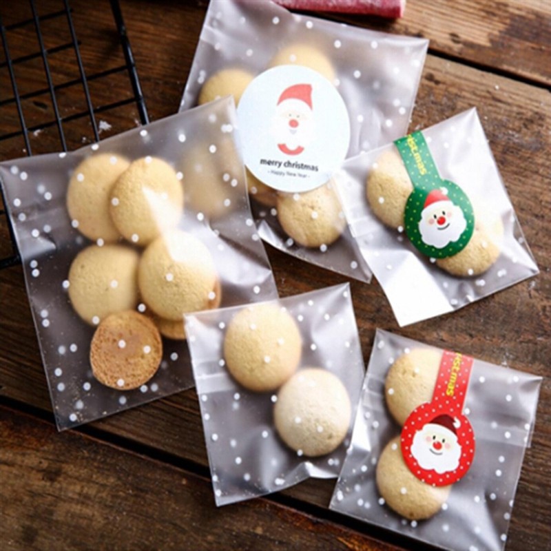 Jual PLASTIK COOKIES POLKADOT DOFF MATTE TEBAL 7X7 10X10 14x14 CM ...