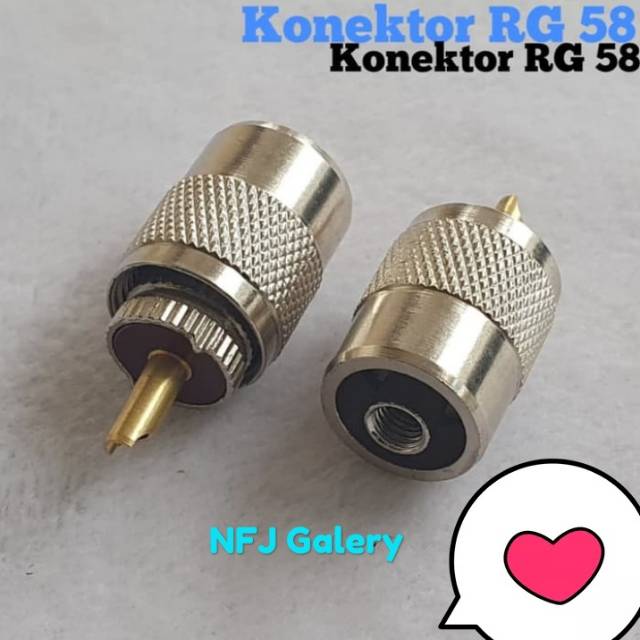 Jual Konektor RG 58 Conector RG58 Antena TV Parabola Sparepart Elektronik Alat kelistrikan ...