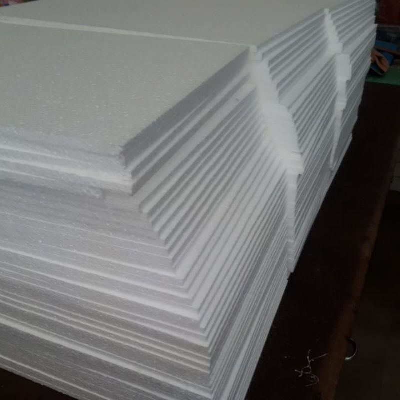 Jual gabus putih polos/sterofoam UK 34x50x1cm | Shopee Indonesia