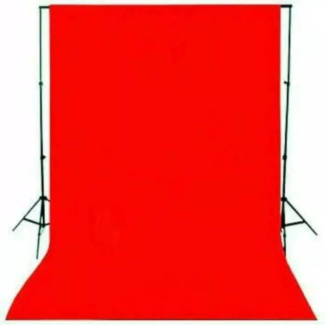 Jual Background foto warna merah polos ukuran 2,7X3 meter | Shopee ...