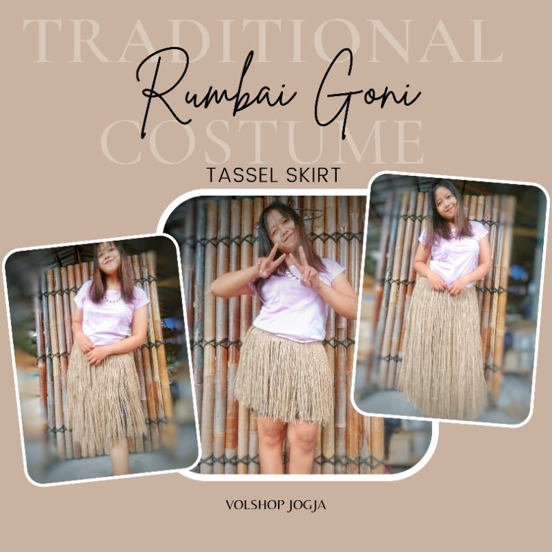 Jual RUMBAI ROK GONI UNTUK AKSESORIS PAKAIAN ADAT PAPUA DAYAK ANAK ...
