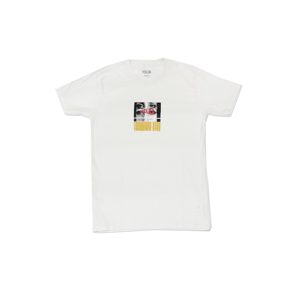 Jual Vslss - Tshirt - Triggered eyes - White | Shopee Indonesia