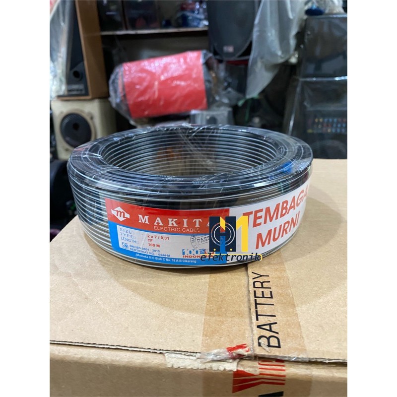Jual Kabel walet Makita 2x7 / 0,31 100m Tembaga murni | Shopee Indonesia