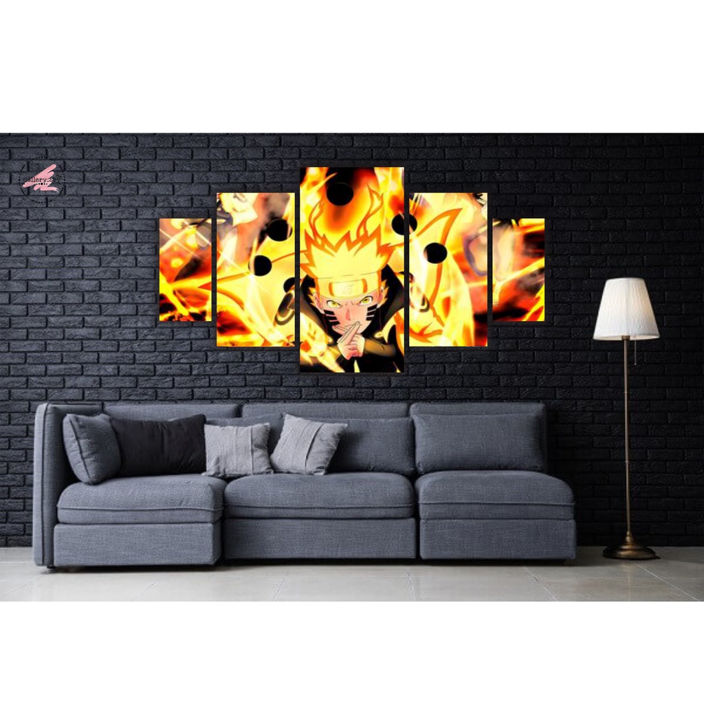 Jual 1 Set Pajangan Dinding Naruto Mode Kurama Wall Decor Aesthetic ...