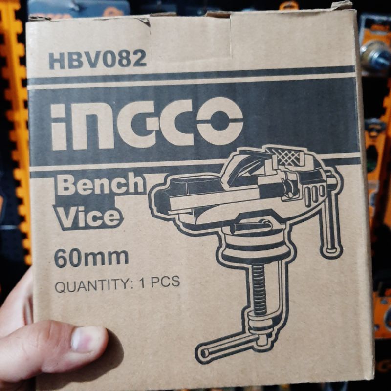 Jual Catok Paron Ragum Tanggem Meja Putar Bench Vice INGCO HBV082 ...