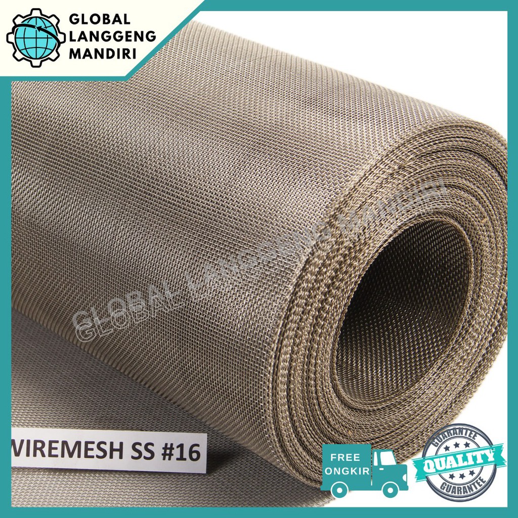 Jual WIRE MESH 16 STAINLESS (201) 1MX1M /KAWAT NYAMUK / WIREMESH #16 ...