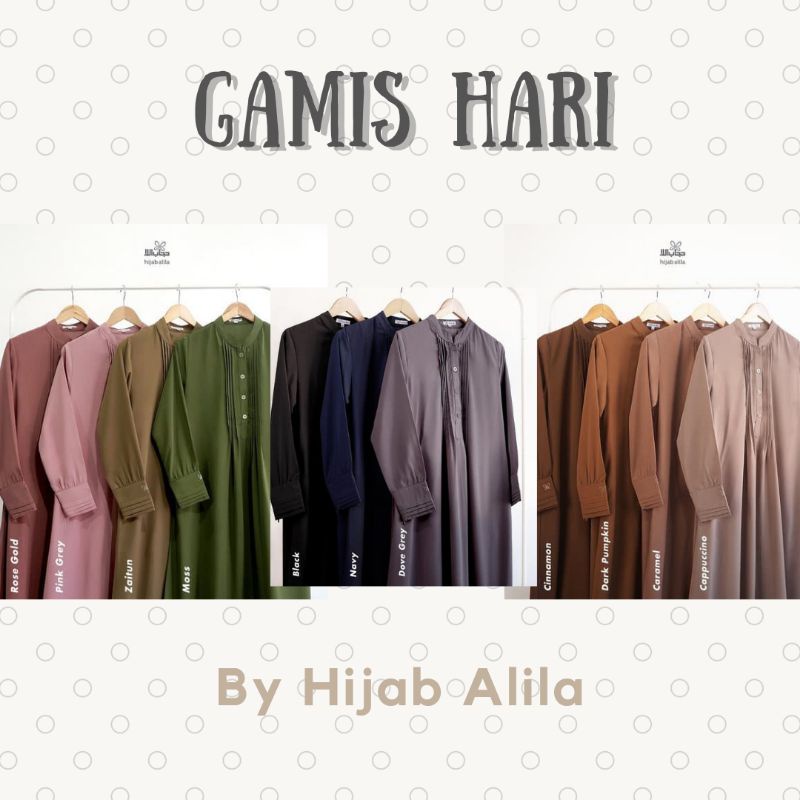 Jual Gamis Hari Daily By Hijab Alila Original | Shopee Indonesia