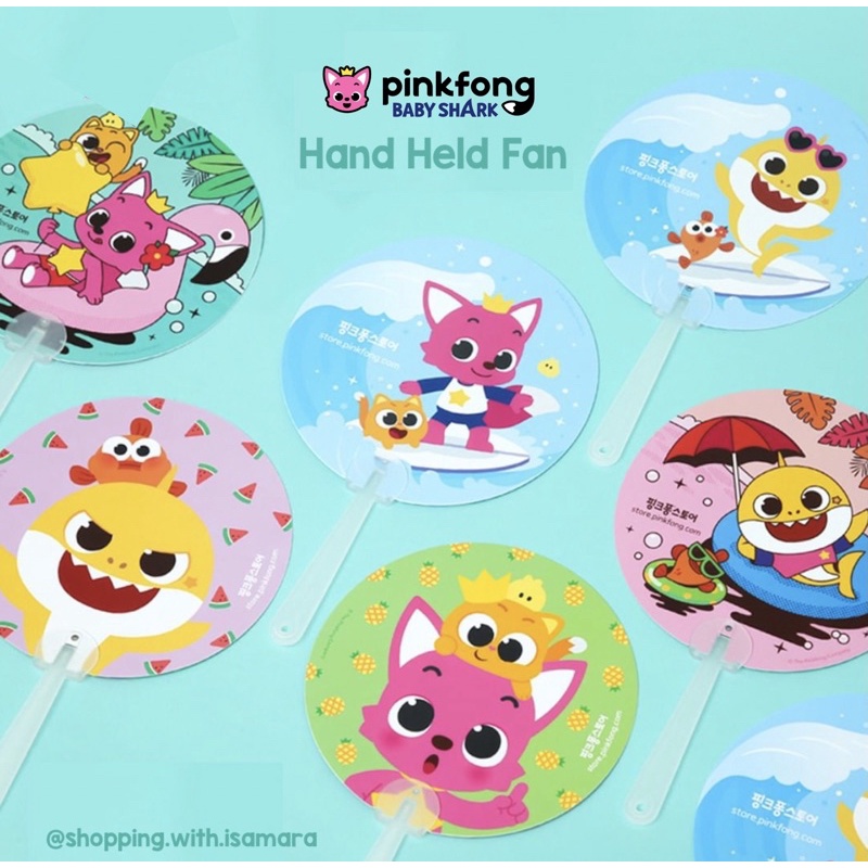 Jual Pinkfong Baby Shark Hand Held Fan / Kipas | Shopee Indonesia