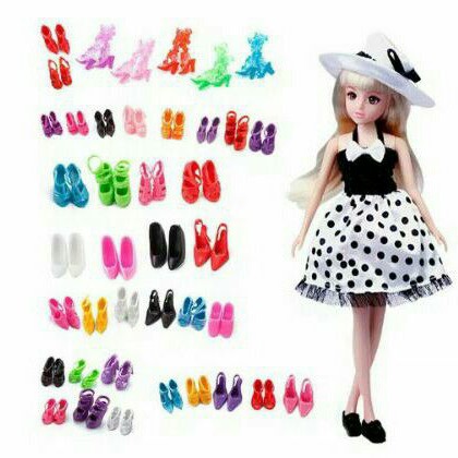 Jual READY Sepatu Barbie Import Model Trendy ( 1 pack isi 5 pasang ...