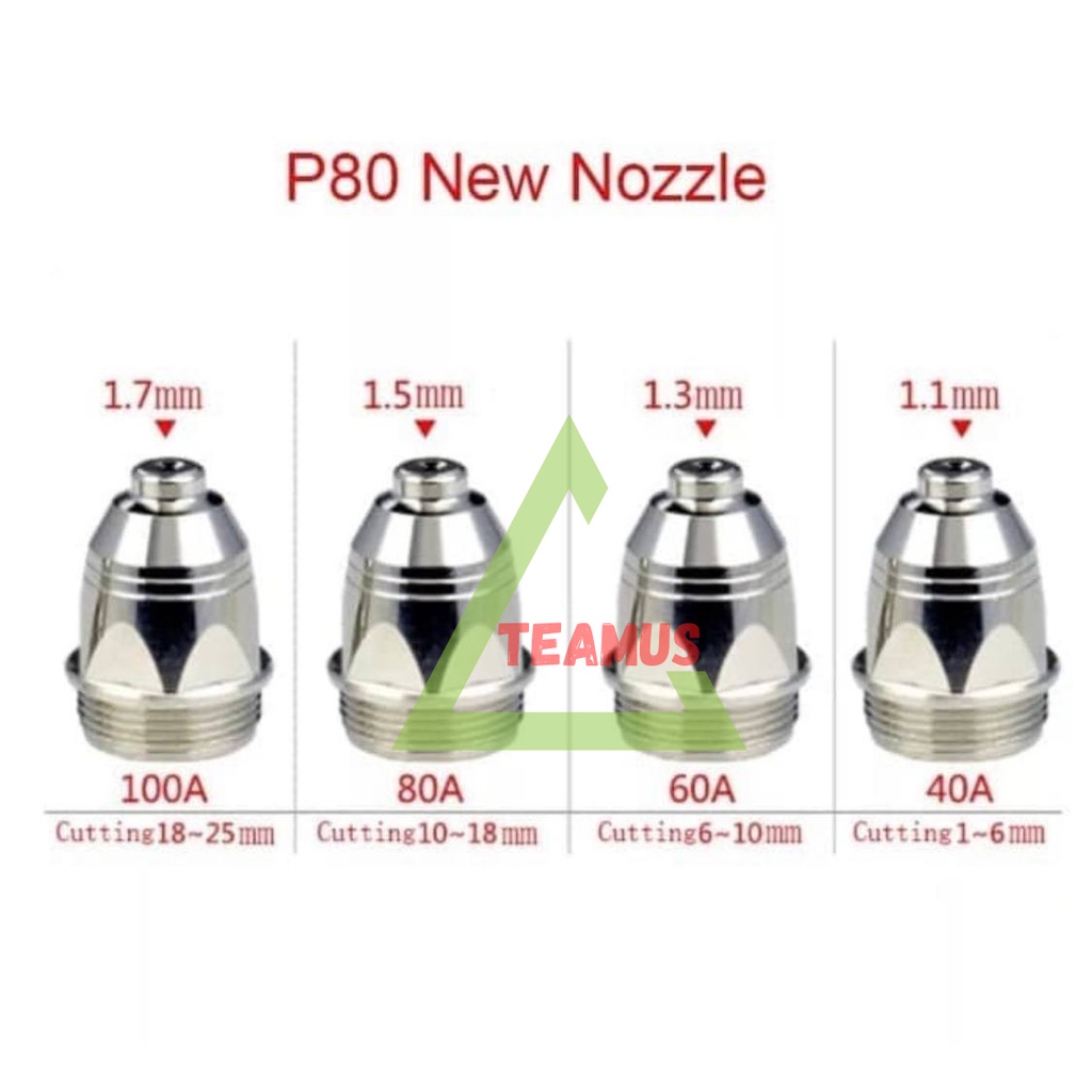 Jual NOZZLE dan ELECTRODE SET P-80 / P80 ORIGINAL Tembaga Plasma Cut P ...