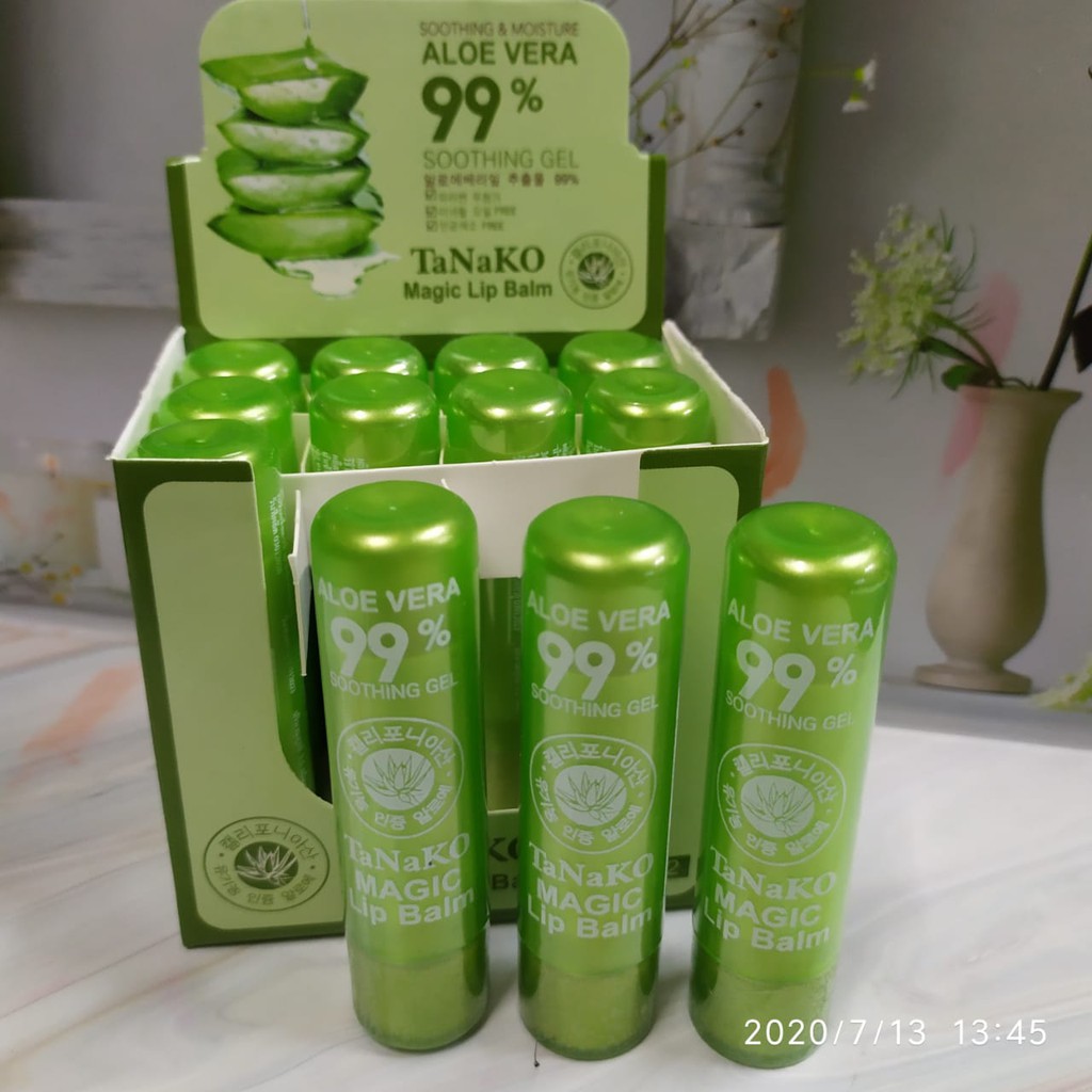 Jual ( Lusinan) Magic Lip Balm 99% Soothing Gel/ BOX | Shopee Indonesia