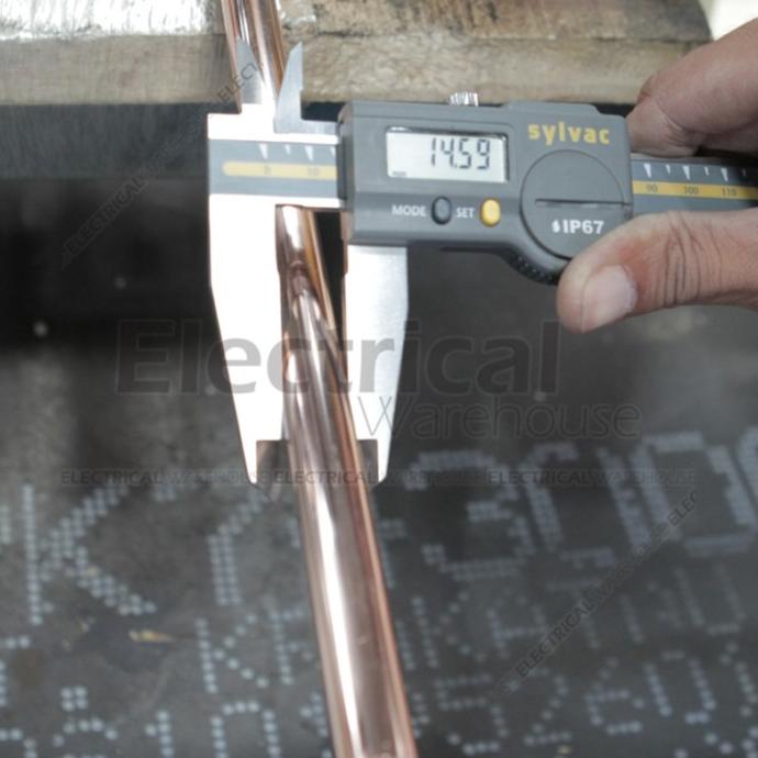 Jual COPPER ROD TEMBAGA 5/8 inch 2 meter (GROUND GROUNDING 5/8" " 2m ...