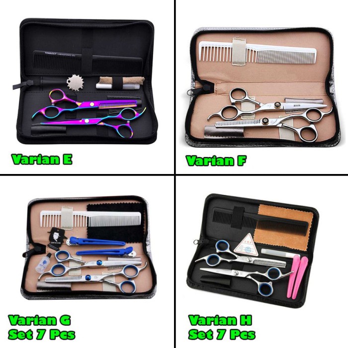 Jual Gunting Sasak Perlengkapan Set Barber Pangkas Potong Rambut ...