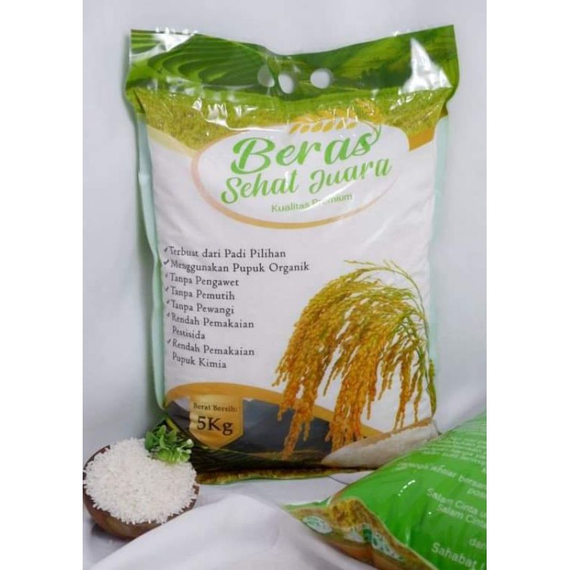 Jual Beras Sehat Juara Kemasan 5 Kg | Shopee Indonesia