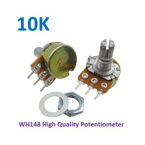 Jual High Quality WH148 B10K Linear 10K Ohm Potentiometer 15mm ...