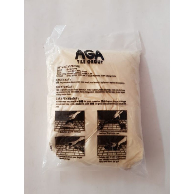 Jual SEMEN PENGISI CELAH NAT KERAMIK 1 KG OKER LANTAI TILE GROUT WARNA ...