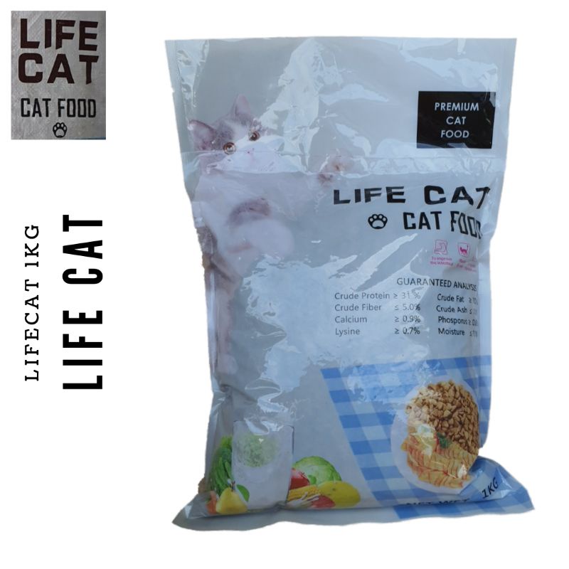 Jual Life Cat 1kg - Makanan Kucing Dewasa Lifecat Baim Wong | Shopee ...