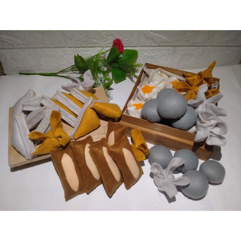 Jual replika makanan bakso,pangsit flanel | Shopee Indonesia