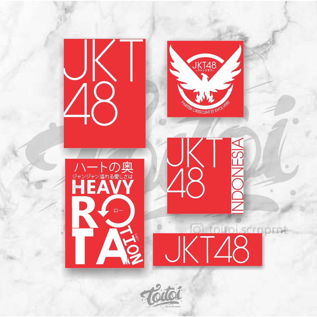 Jual STICKER JKT48, STICKER LOGO JKT48, STIKER LOGO | Shopee Indonesia