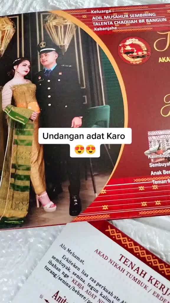 Jual Undangan adat Batak Karo Tanah Kerja | Shopee Indonesia