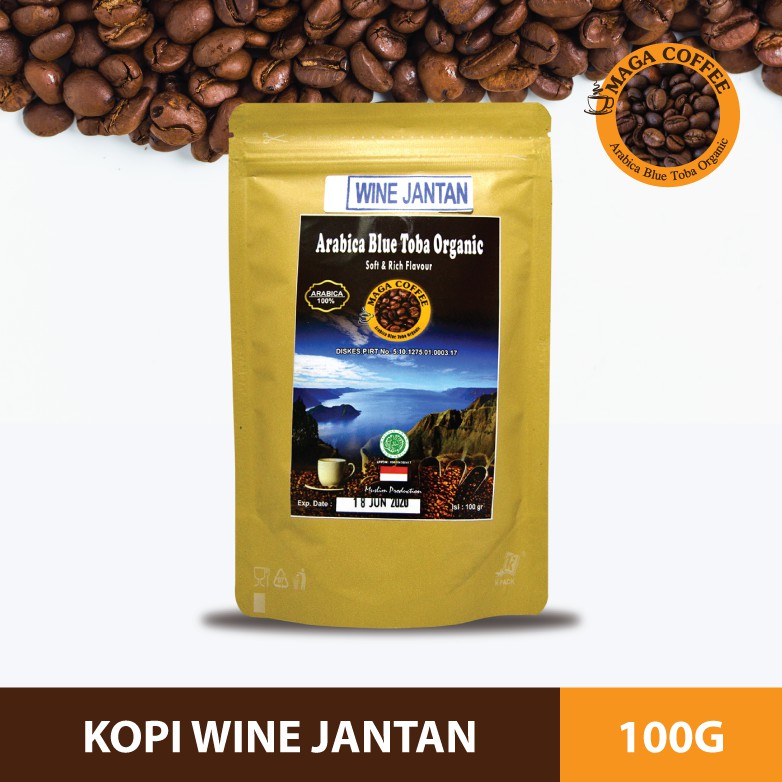 Jual Maga Coffee Kopi Bubuk Wine Jantan 100gr | Shopee Indonesia