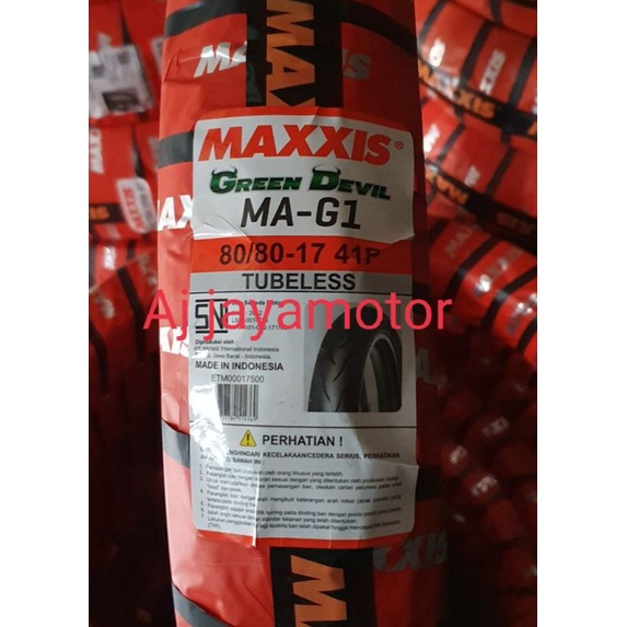 Jual Ban tubles maxxis grand devil UK 80/80 ring 17 bonus pentil ...