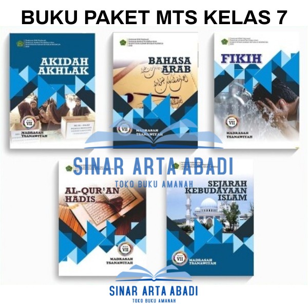 Jual Buku Akidah Akhlak Fikih Bahasa Arab Alquran Hadis SKI - Paket Mts kls 7 Kemenag | Shopee ...