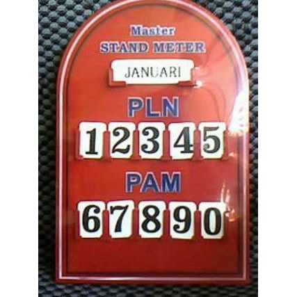 Jual Hanya Disini] Papan Plastik Stand Meter Pln Dan Pdam | Shopee ...
