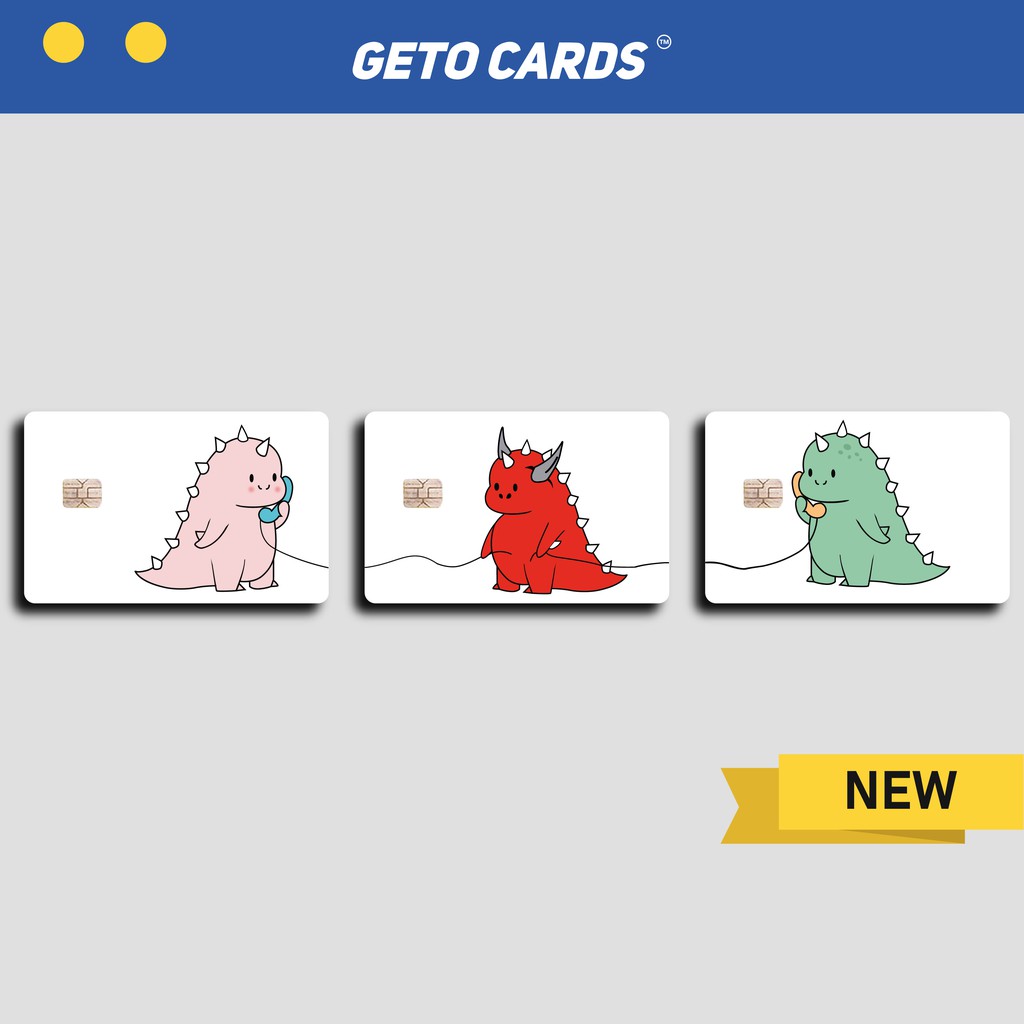 Jual Stiker Sticker Skin Kartu Atm Couple Dino | Getocard Geto Cards ...