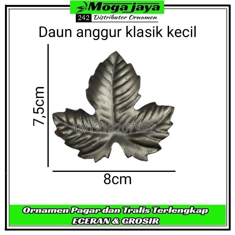 Jual daun anggur ornamen dan aksesoris tralis pintu pagar balkon canopy ...