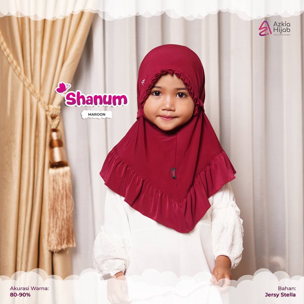 Jual Jilbab Anak Shanum Size 1 sd 8 Ori By Azkia HIjab | Shopee Indonesia
