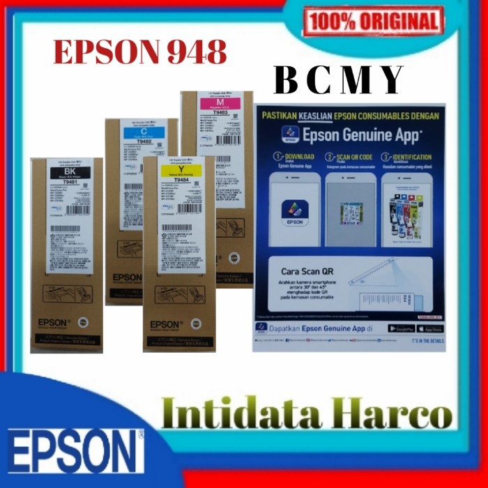 Jual CARTRIDGE EPSON 948 BLACK / CYAN MAGENTA YELLOW C M Y .. T9481 ...