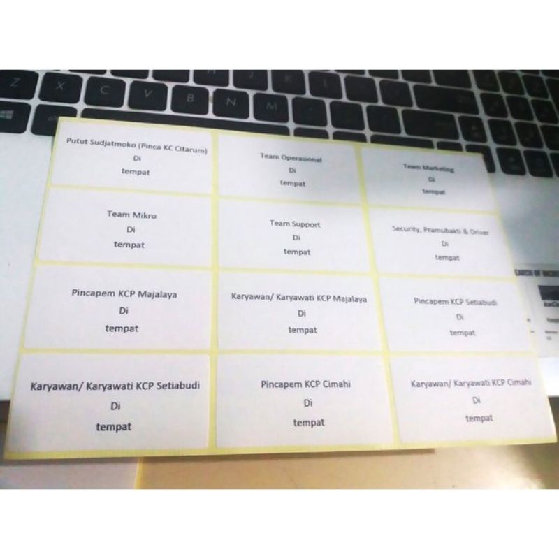 Jual Lebel Undangan No. 103 / Print Label Undangan / Cetak Lebel ...