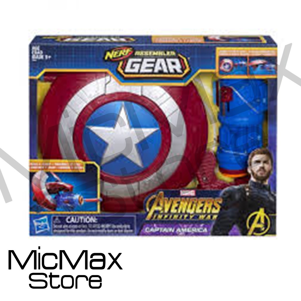 Jual Nerf Assembler Gear Strike Marvel Avengers Infinity War Captain ...