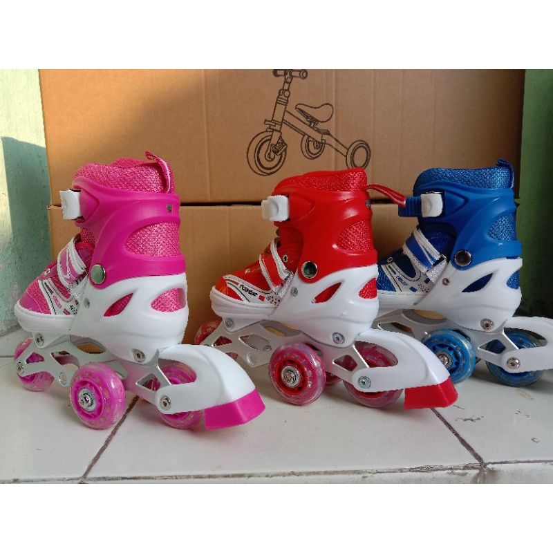 Jual Sepatu roda anak roda bajaj roda tiga untuk belajar pemula ...