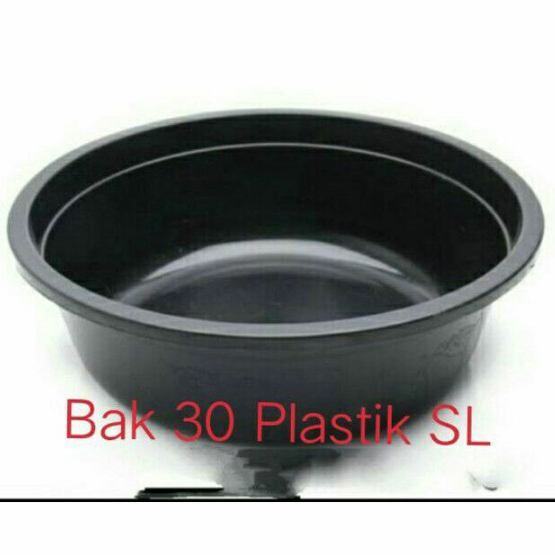 Jual Bak / Baskom / Ember Bulat Jumbo 30 Hitam Plastik SL | Shopee ...