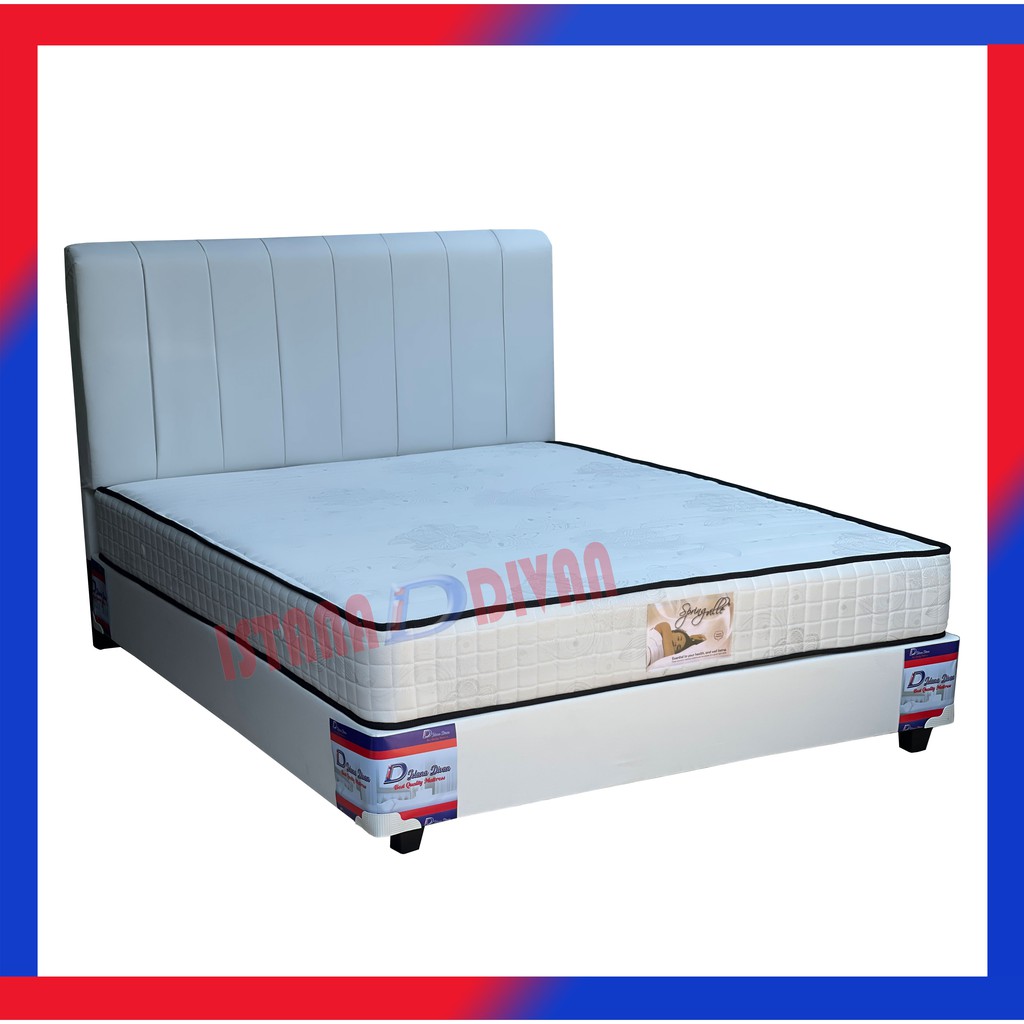 Jual DIPAN DIVAN SANDARAN TEMPAT TIDUR FULLSET SPRINGBED | Shopee Indonesia