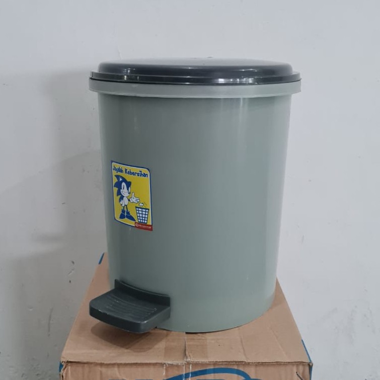Jual Tempat Sampah Injak 10 Liter / Tempat Sampah 10L Dengan Pedal & Ember | Shopee Indonesia