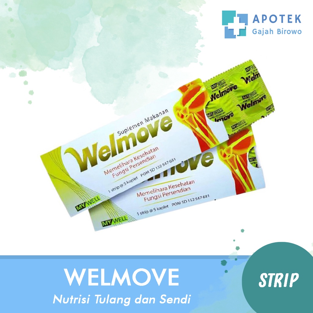 Jual Welmove Suplemen Vitamin Tulang Sendi Lutut Pinggang Bahu | Shopee ...