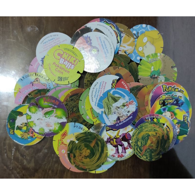 Jual TAZOS SPIN SMASH POKEMON COIN DIGIMON YUGIOH SAILOR MOON GADO-GADO ...