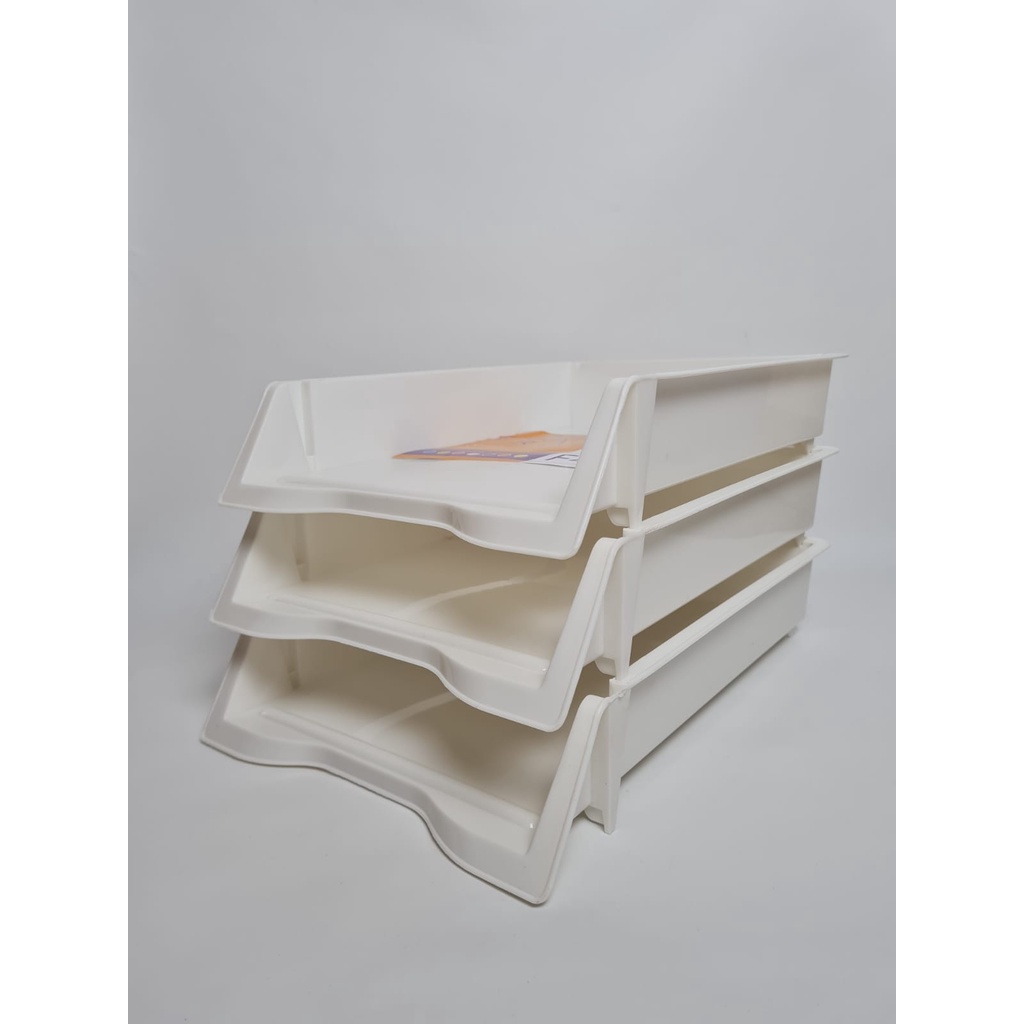 Jual Rak Kertas Dokumen Meja Elevated Tray Paper Tray F4 Warna Rak ...