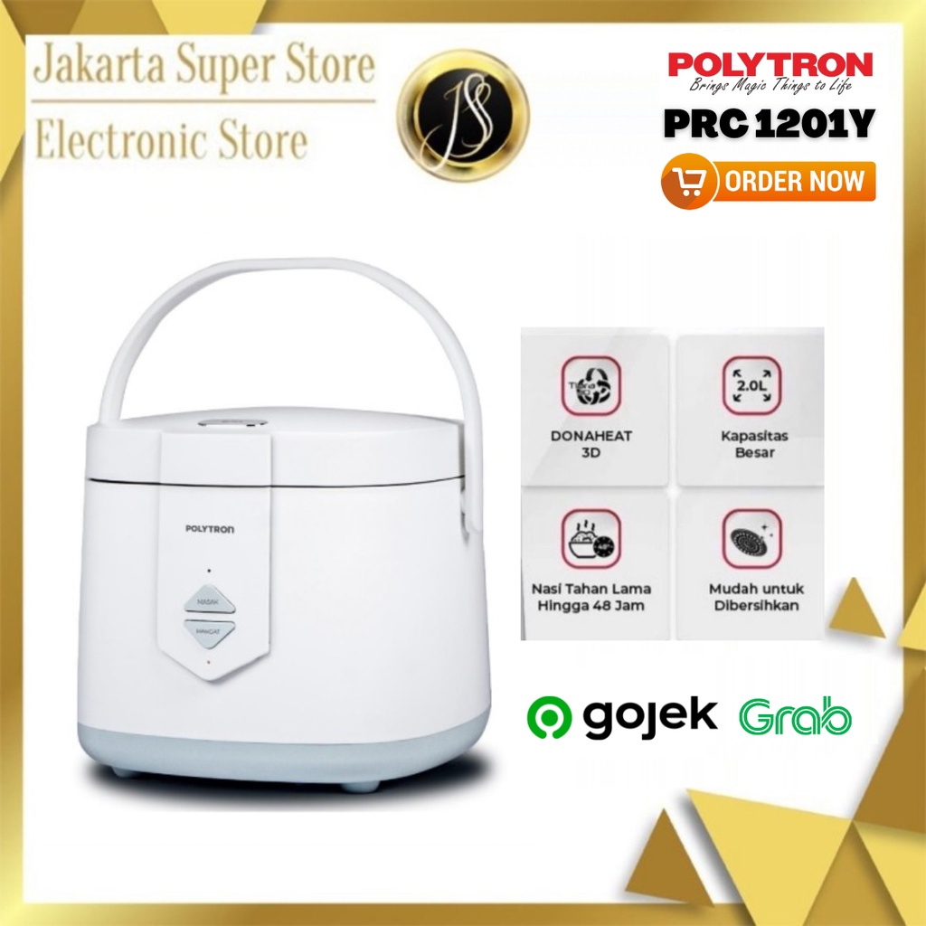Jual POLYTRON RICE COOKER DONABE 2 Liter PRC 1201 | Shopee Indonesia
