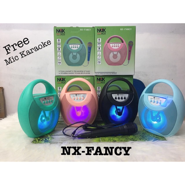 Jual Speaker BT NIXNOX NX FANCY plus mic buat karaoke suara dijamin keren | Shopee Indonesia